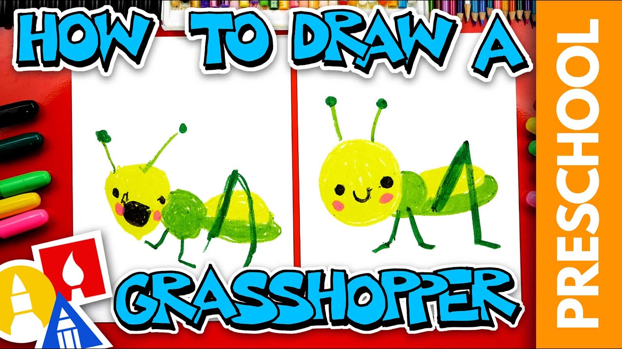 How To Draw A Grasshopper - Preschool