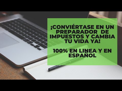 ¡CURSO DE IMPUESTOS EN LÍNEA 100% EN ESPAÑOL!
