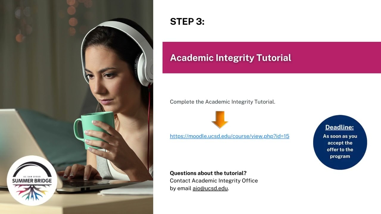 UCSD Summer Bridge Program 2022 Checklist