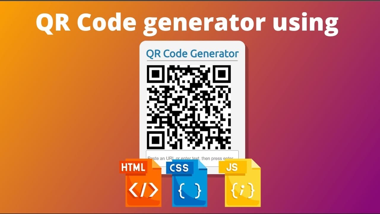 QR Code Generator Using HTML, CSS, and JavaScript | Step-by-Step Tutorial