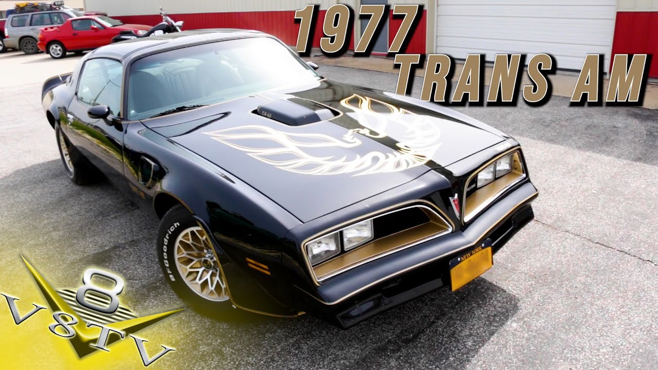 Driving an updated 1977 Pontiac Trans Am SE at V8 Speed and Resto Shop V8TV