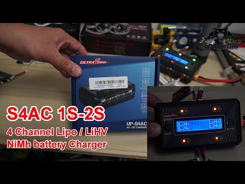 Ultra Power UP-S4AC 4 Channel 7W 1A 1S-2S LiPO LiHV NiMH NiCd Battery Charger