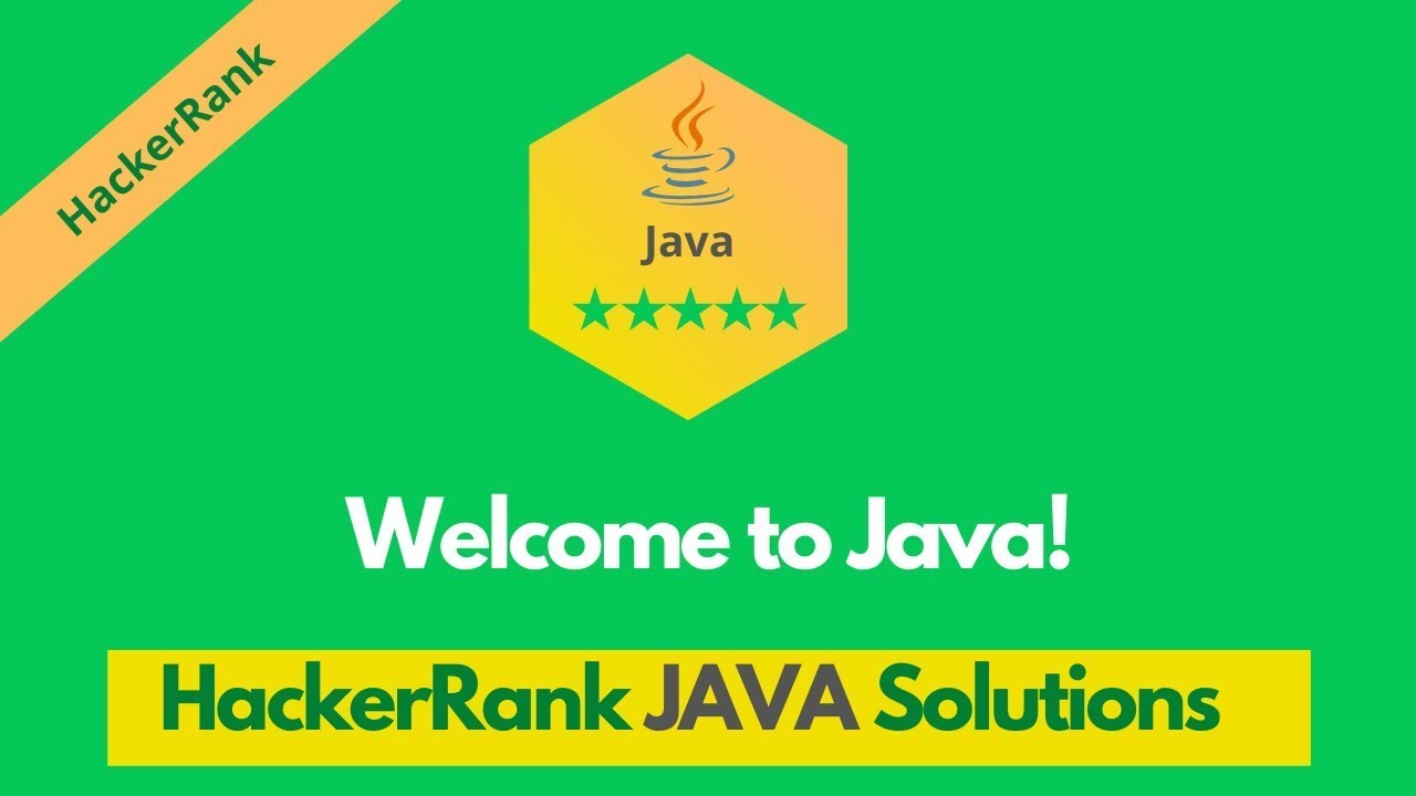 HackerRank Welcome to Java! problem solution in Java | Java problems solutions | Programmingoneonone