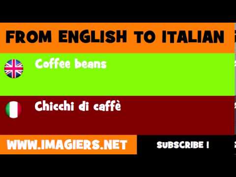 How to say Coffee beans in Italian