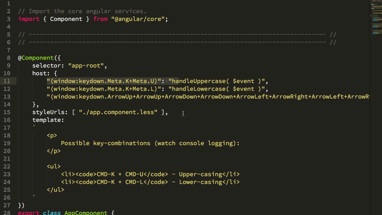 Experimenting With Chained Keyboard Events Using Event Plug-ins In Angular 9.1.0