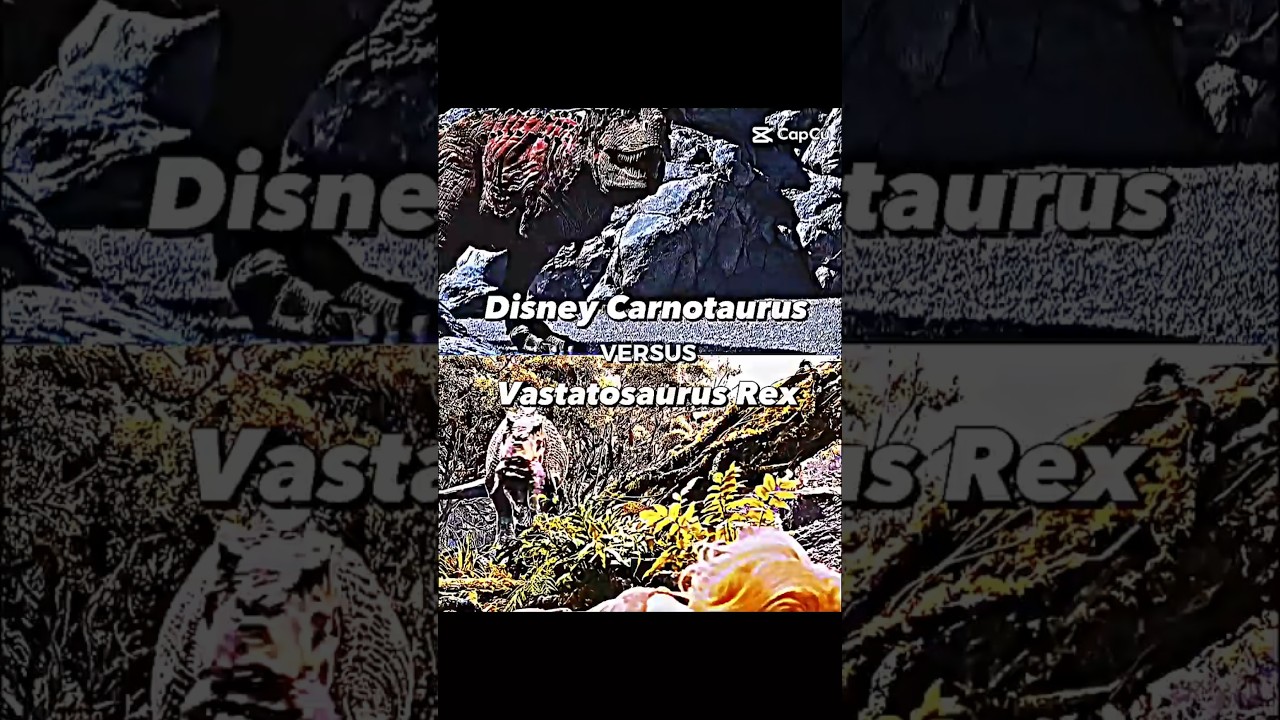 Disney Carnotaurus vs V. rex 4K #carnotaurus #disney #vastatosaurusrex #4k #vs