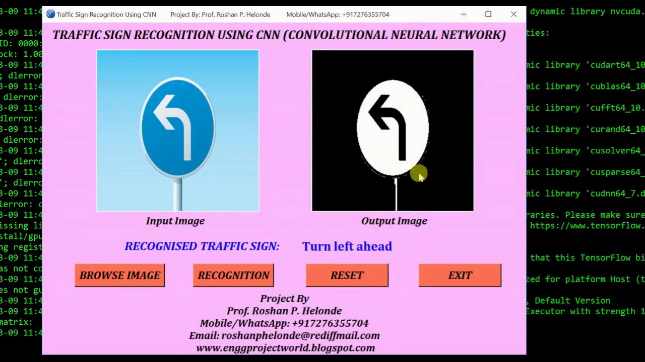 Python Code for CNN Based Traffic Sign Recognition | Convolutional Neural Network | With Source Code