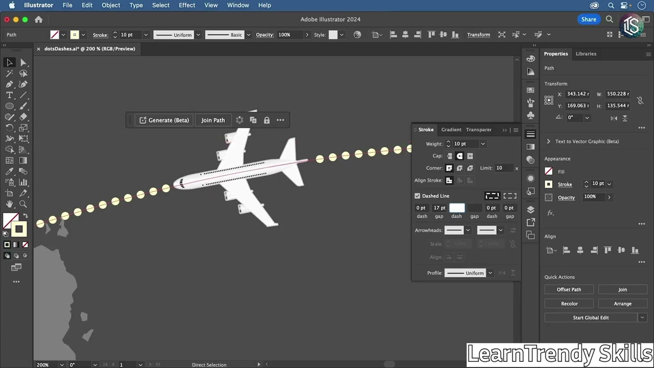 Master Dashes, Dots & Arrowheads in Adobe Illustrator | Stroke Styling Tutorial