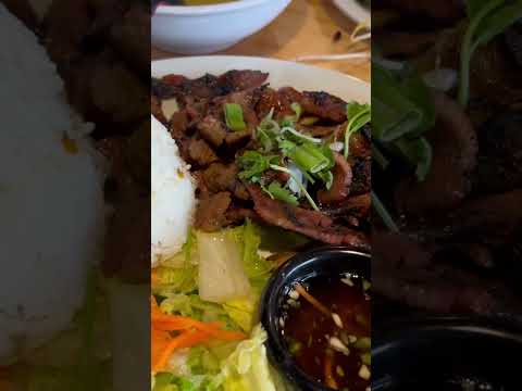 Oxtail pho & grilled pork rice entree๐ PHOnatik Vietnamese Cuisine & Lounge , Anchorage, AK