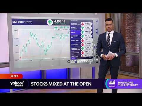 Stocks open mixed, communications lead sector gains