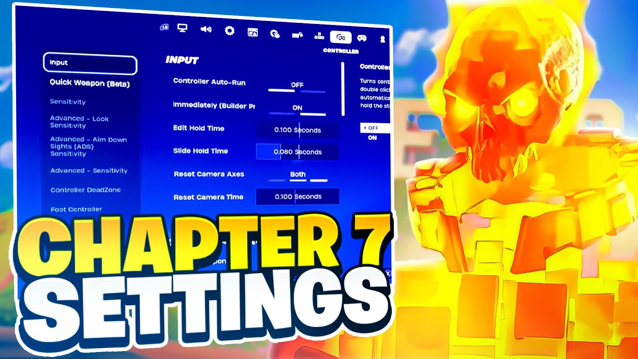BEST Chapter 7 Controller Settings, Sensitivity + Binds in Fortnite!