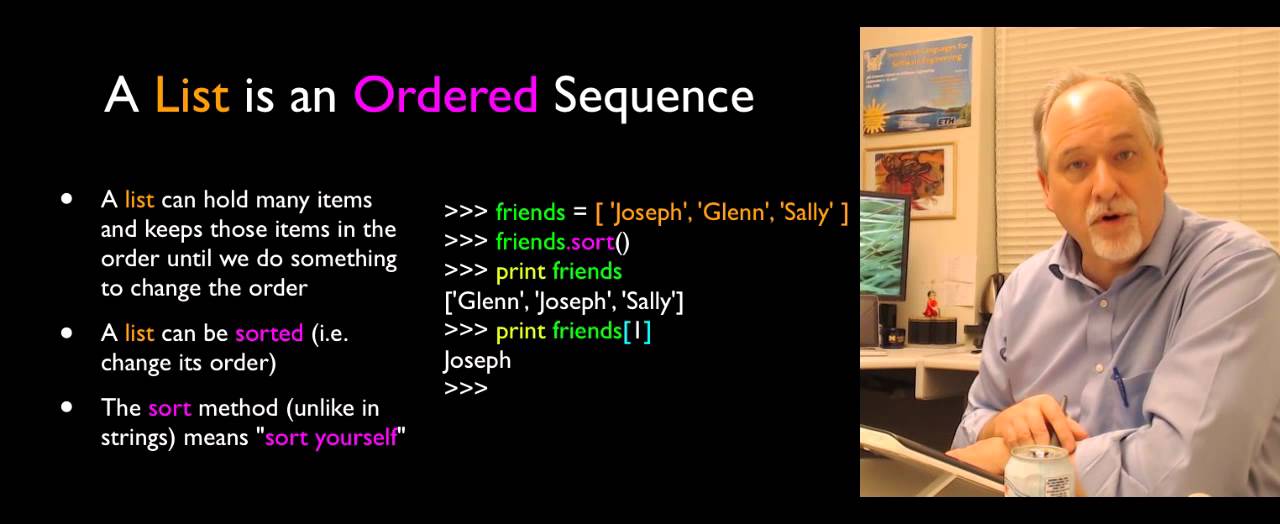 Python for Informatics - Chapter 8 - Lists