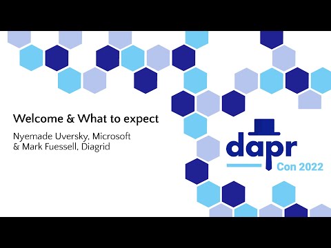 Welcome & What to expect - Nyemade Uversky (Microsoft), Mark Fuessell (Diagrid)