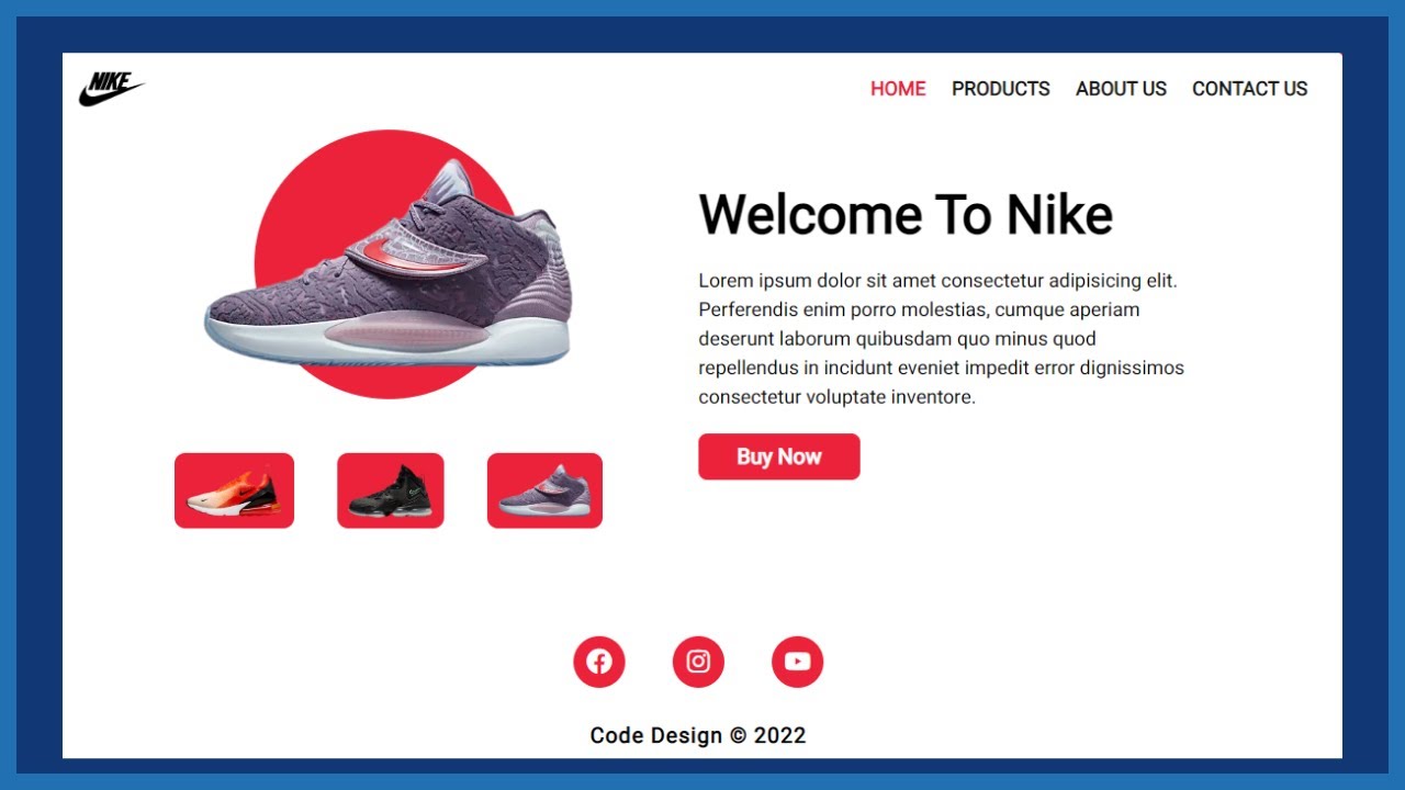 Create Responsive Website Using HTML CSS & JAVASCRIPT | Nike Shoes Template 👞👞