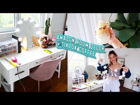 new amazon room decor + tiktok viral coffee!!