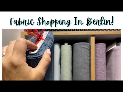 Could this be the cutest fabric shop in Germany?! Gorgeous fabrics ✂️🧵