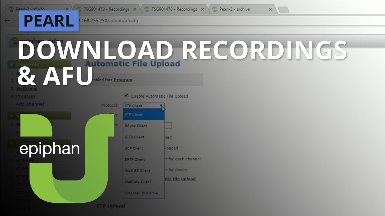 Pearl Mini software and documentation - Epiphan Video