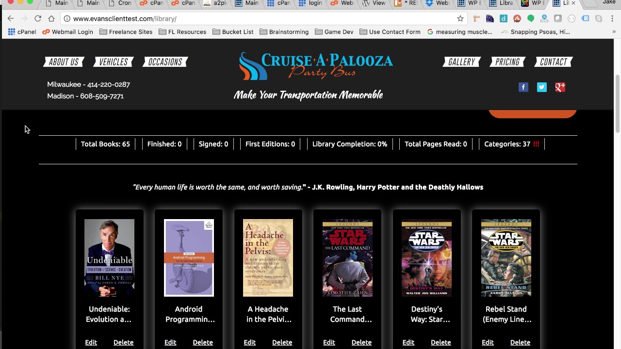 WordPress Book List StylePak 3