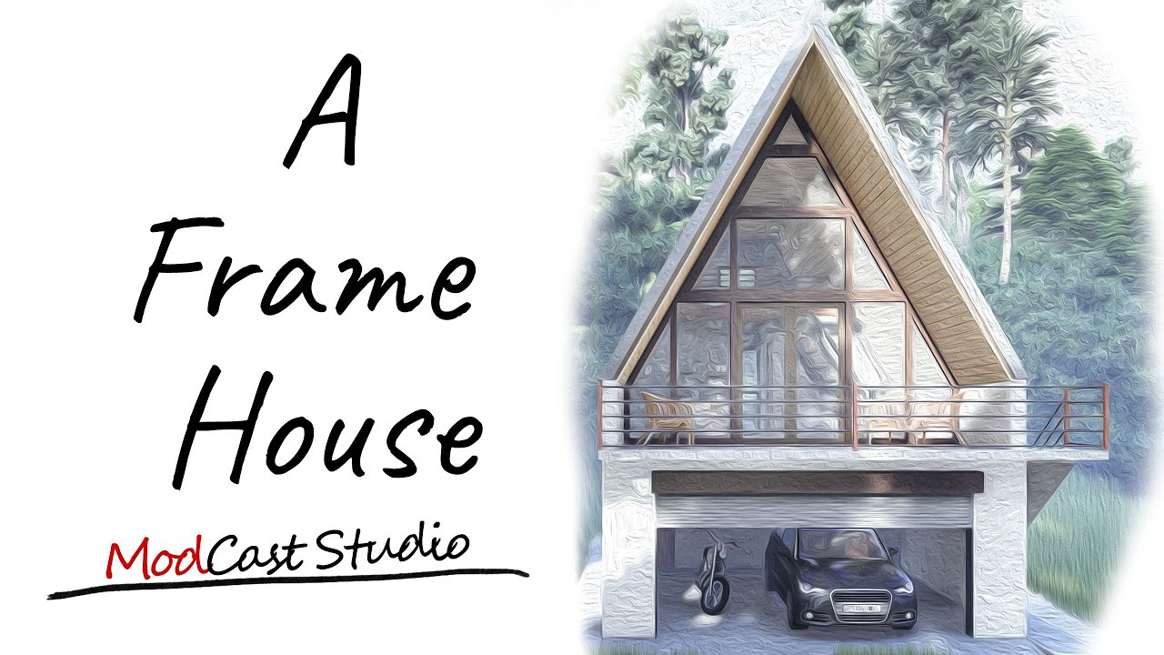 Modern A-Frame Home with Garage Below | Smart Space Utilization!
