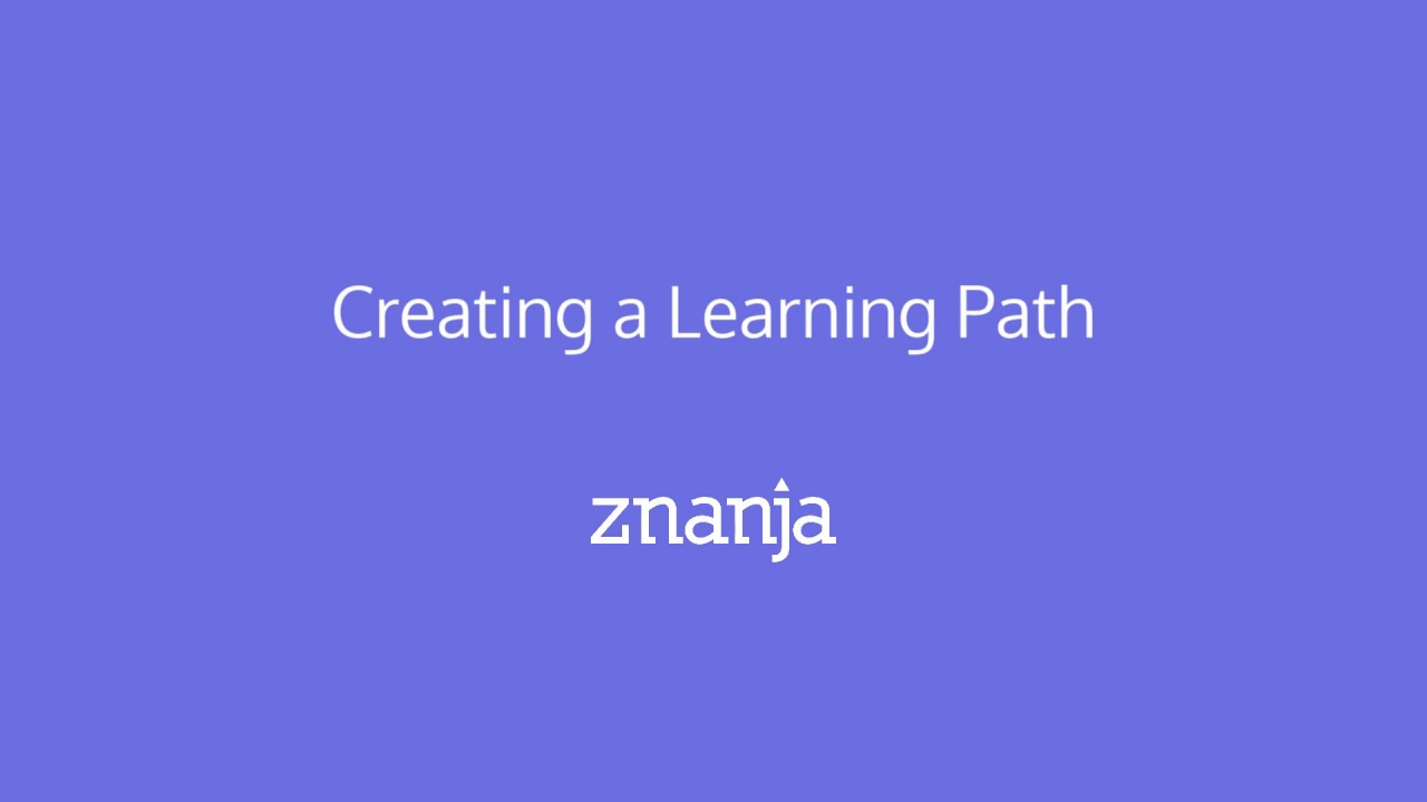 Creating a Learning Path