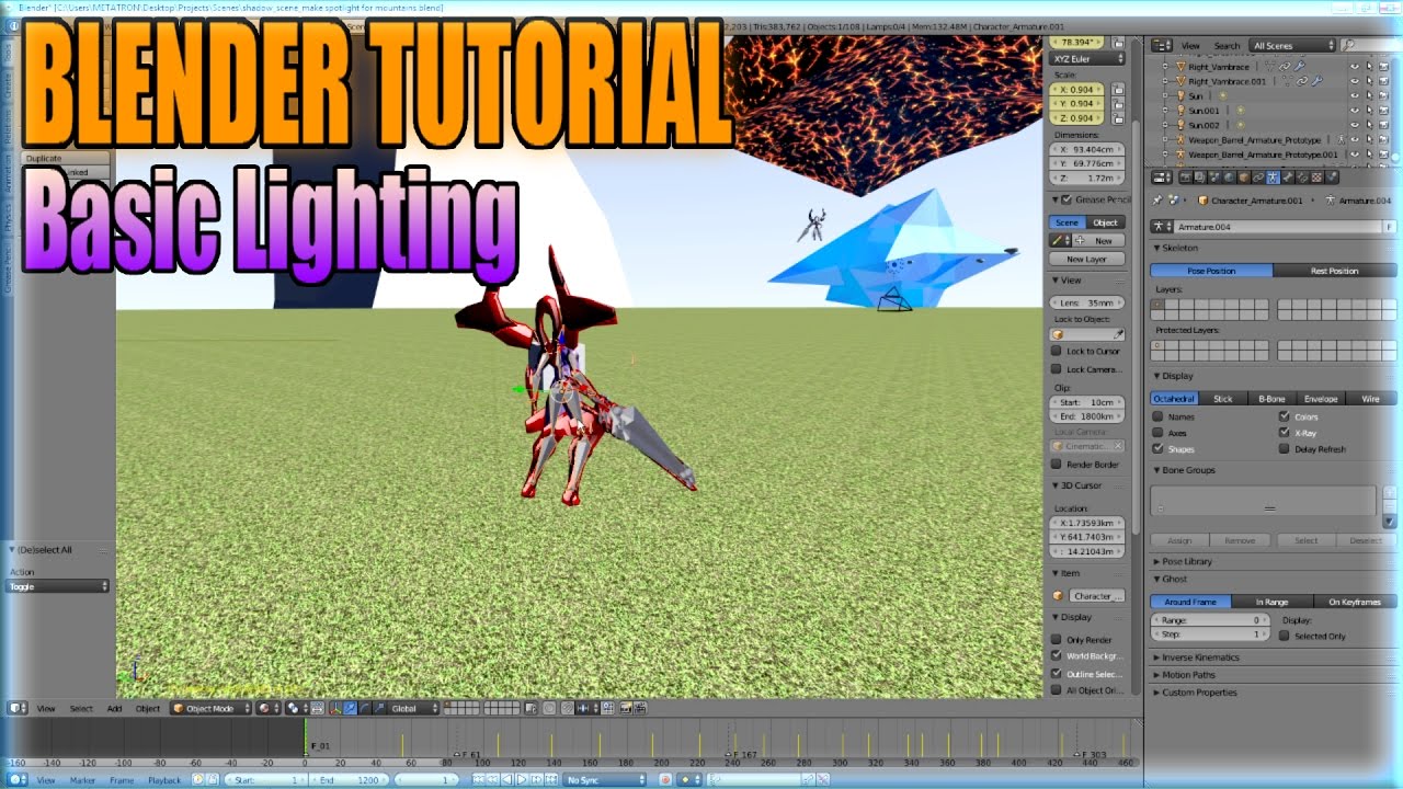 Blender Tutorial | Basic Lighting In The 3D Viewport | OpenGL Rendering Tutorial - Part 1