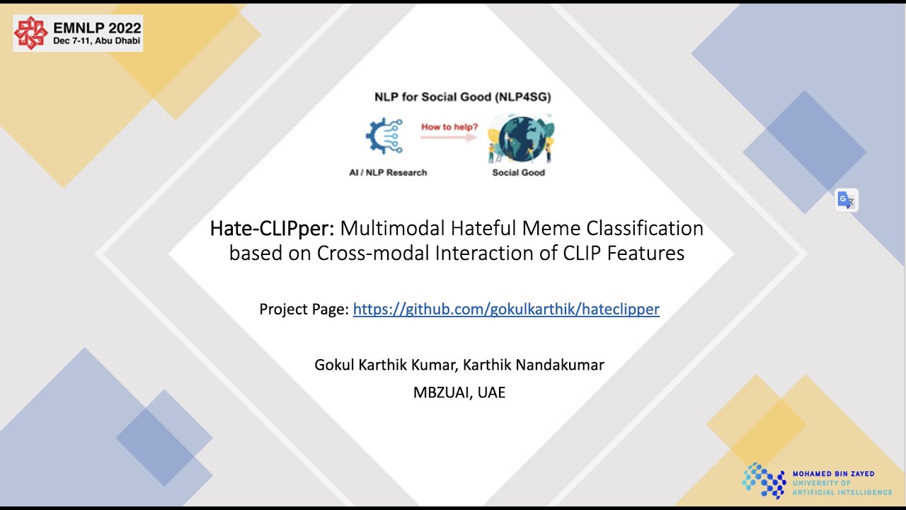 Hate-CLIPper: Hateful Meme Classification based on Cross-modal Interaction of CLIP features @EMNLP-W