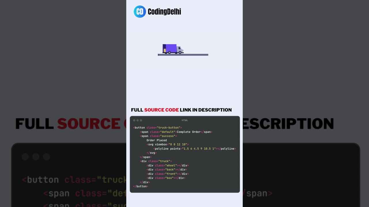 CSS Animated Order Button