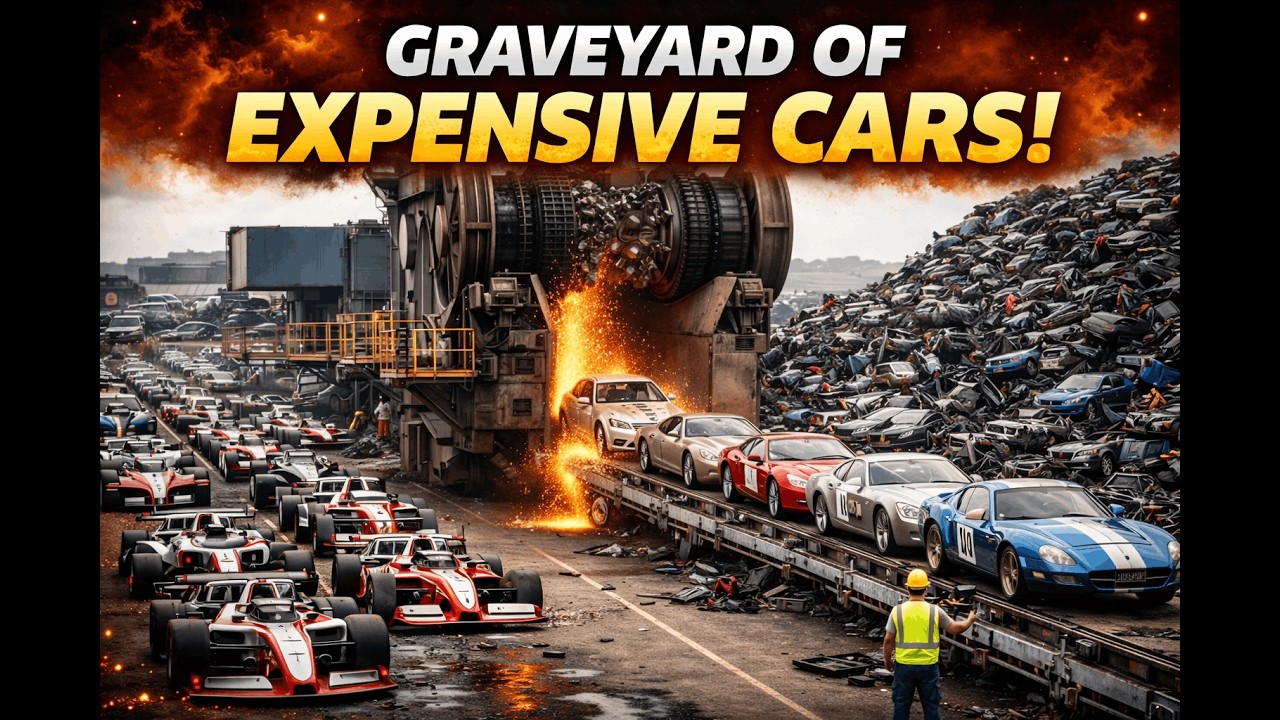 Watch US ProcessX Transform Damaged Vehicles into Raw Materials - How Millions Of Old Car Into Scrap