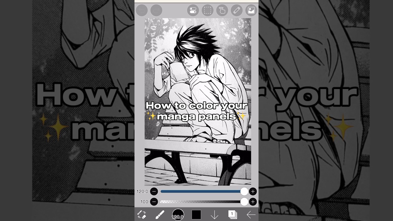 How to color your manga panel #ibispaintx #ibispaint #drawing #drawinghacks #drawingtutorial