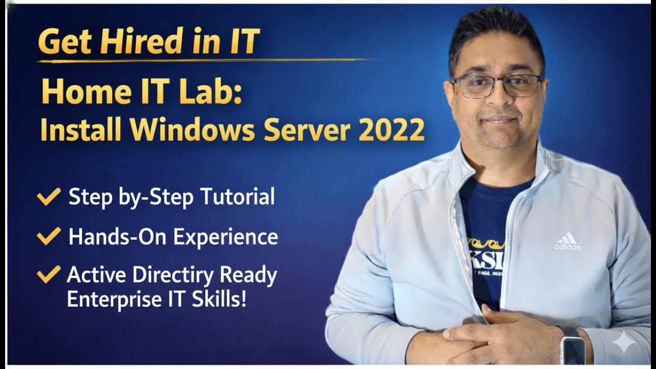 Install Windows Server 2022 in VirtualBox | Home IT Lab for IT Jobs
