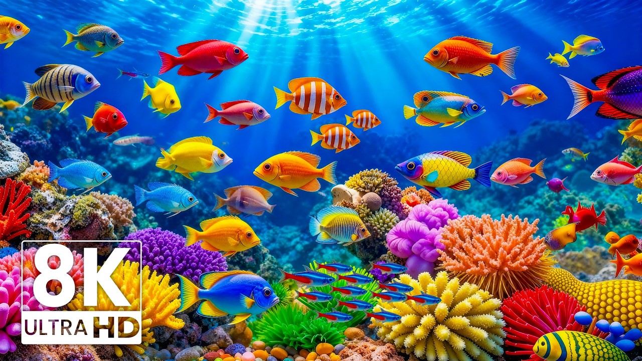 Breathtaking Aquarium Paradise in 8K UHD | Relax Music