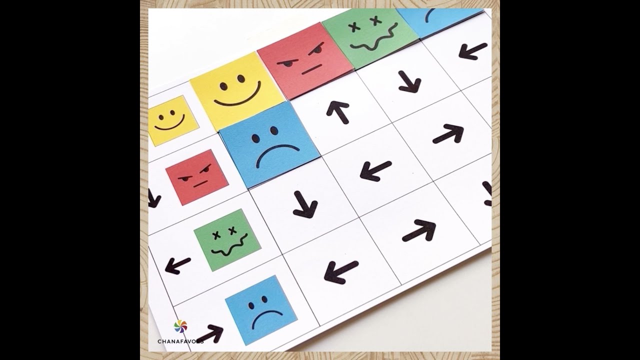 Four Big Emotions Printable #chanafavors