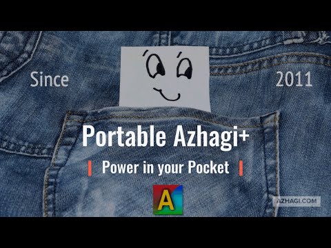 Power in your Pocket—Portable Azhagi+. “Carry it in your pocket in pen drive”—Use in any WIN System!