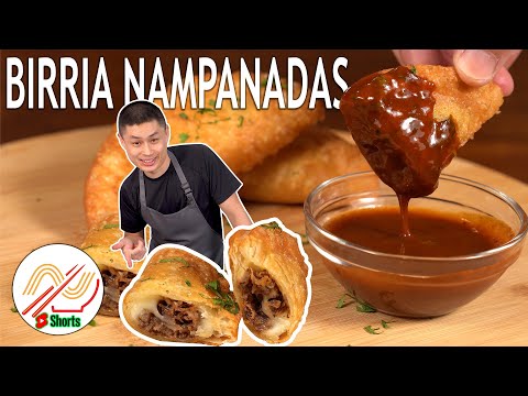 🥩🥟 BEEF BIRRIA EMPANADAS with Thick Consommé Sauce Recipe Trailer | NaminalStyle Nampanadas