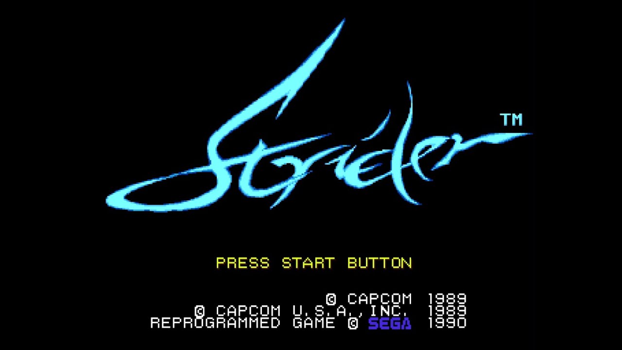 Strider Title Screen (Genesis)