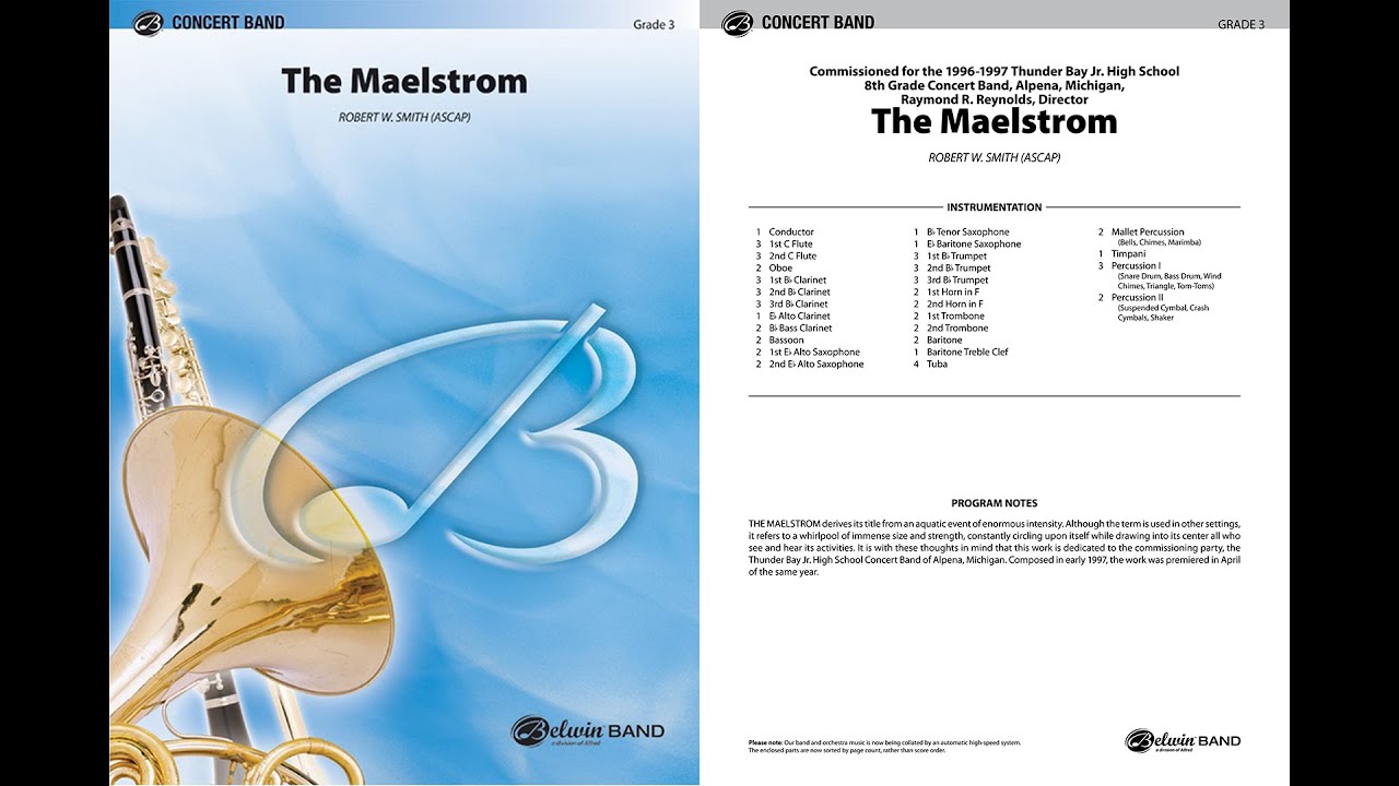 The Maelstrom, by Robert W. Smith  – Score & Sound