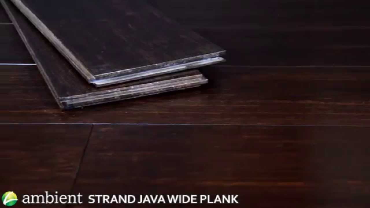 Ambient Strand Java Wide Plank Bamboo Flooring