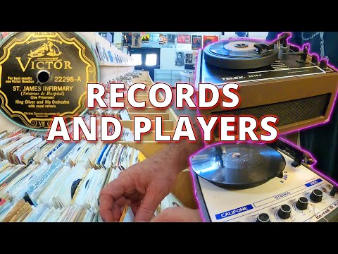 Buying old records and old record players!