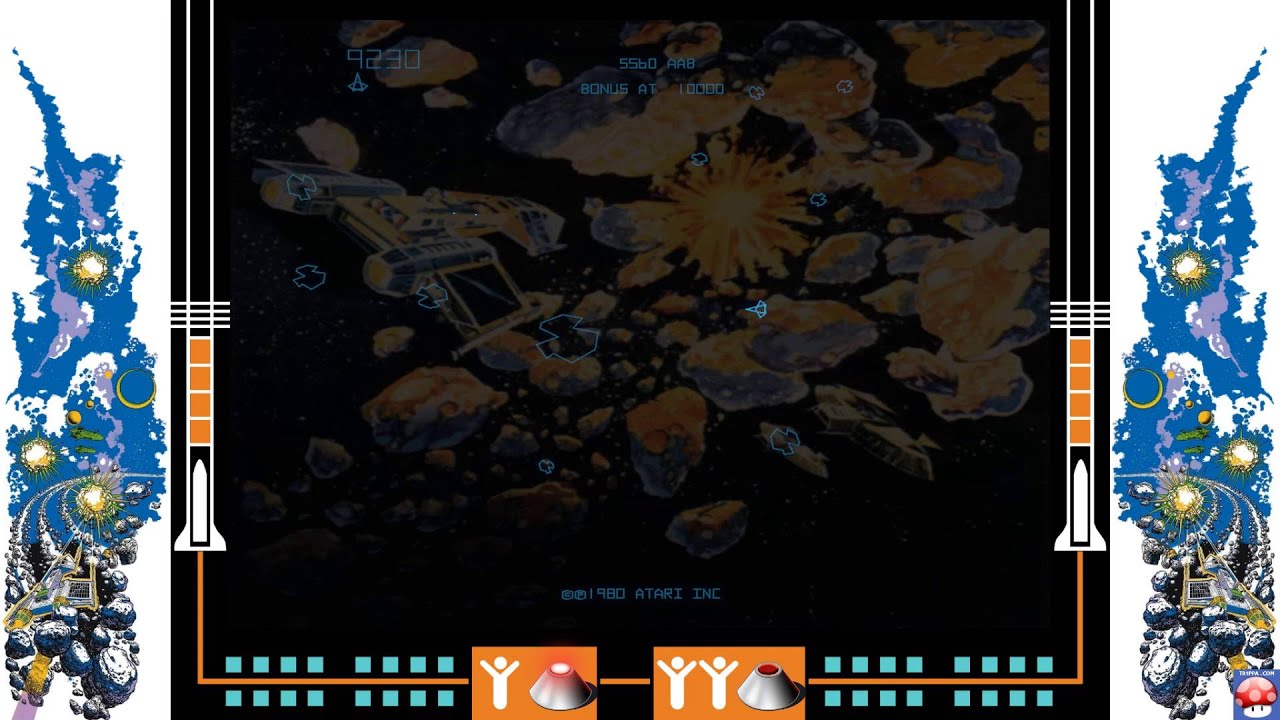 Atari Vault: Gameplay - Asteroids Deluxe (PC HD)