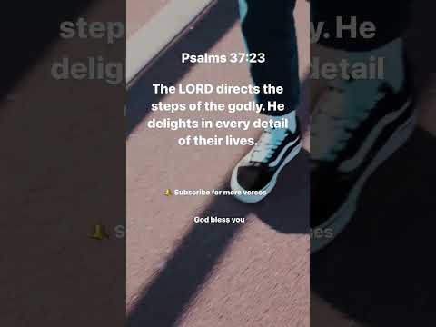 God Will Guide You | Psalm 37:23 | Bible Verse #jesus #faith #inspiration