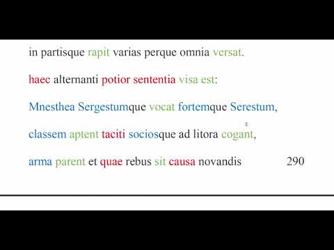 AP Latin read through, Aeneid Book 4, lines 279-295