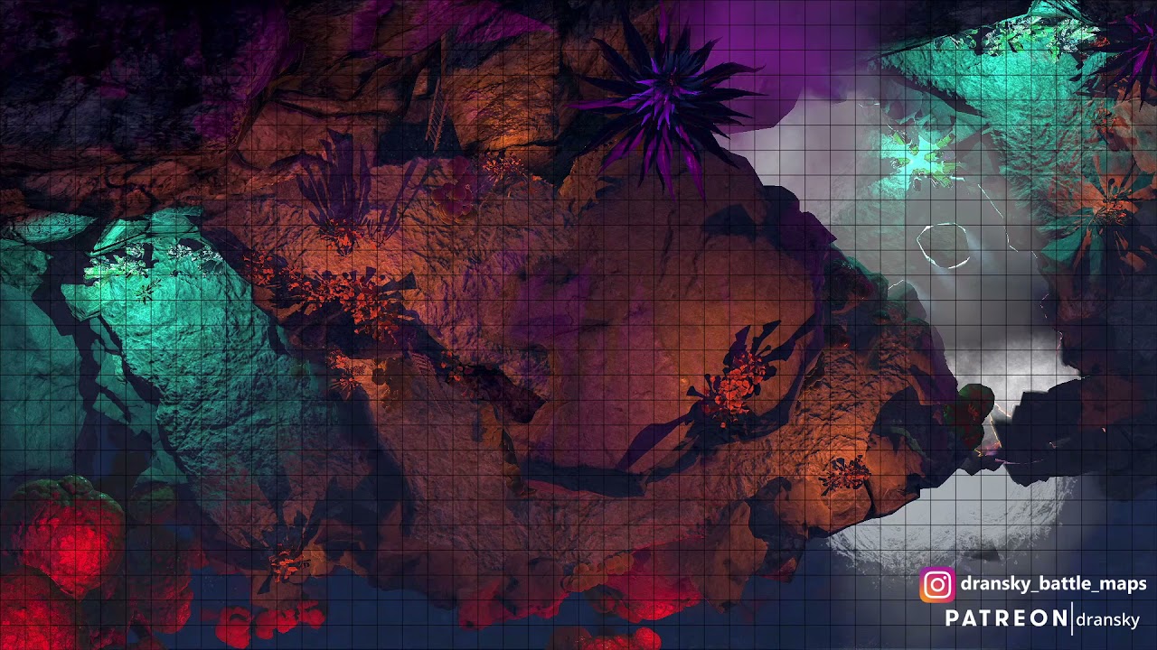 Underworld Cave grid46x26 animated battlemap