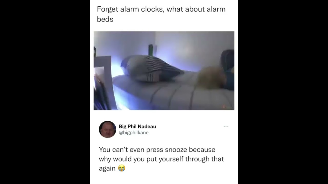 Forget alarm clocks, what about alarm beds meme #shorts