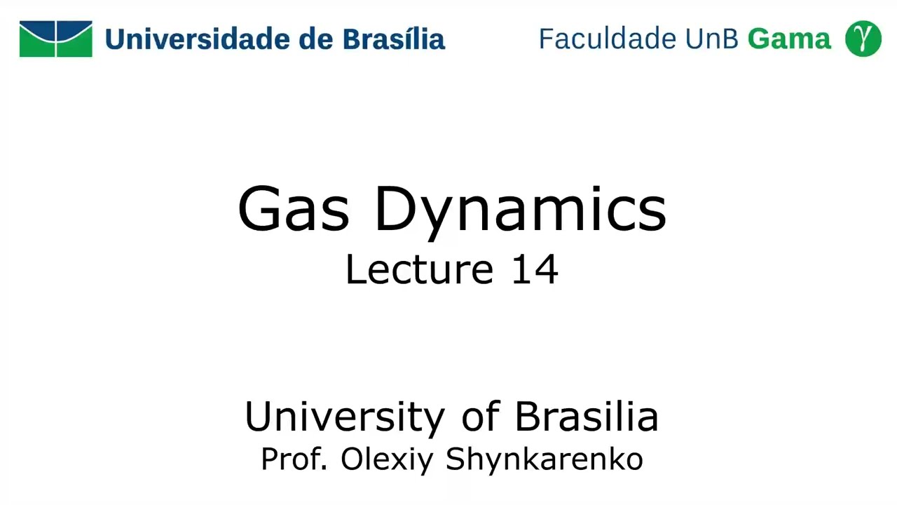 Gas Dynamics: Lecture 14: Introduction to Numerical Techniques for Nonlinear Supersonic Flow