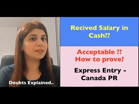 How to show proof of Cash Salary for Canada Immigration PR Application | Express Entry Resume 2022
