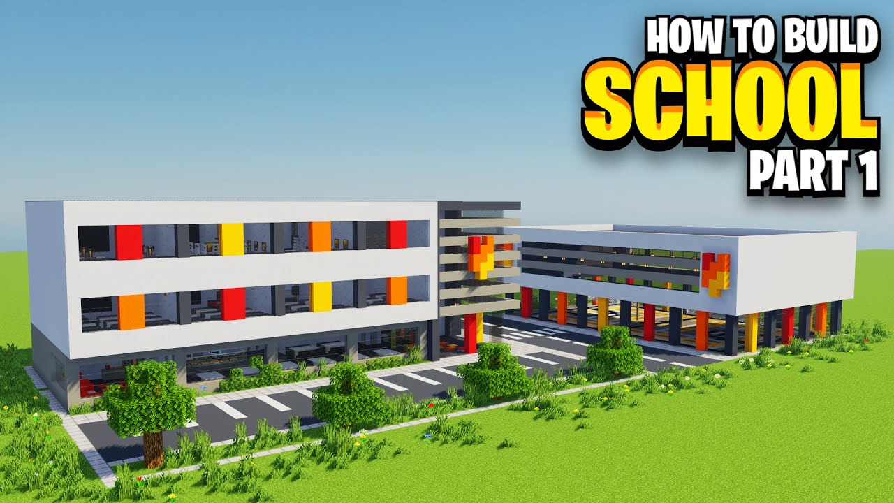 How To Build A SCHOOL In Minecraft! (Part 1) - Minecraft Builders