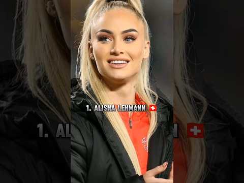 Top 10 beautiful female football players in the world #shorts #youtubeshorts #top10