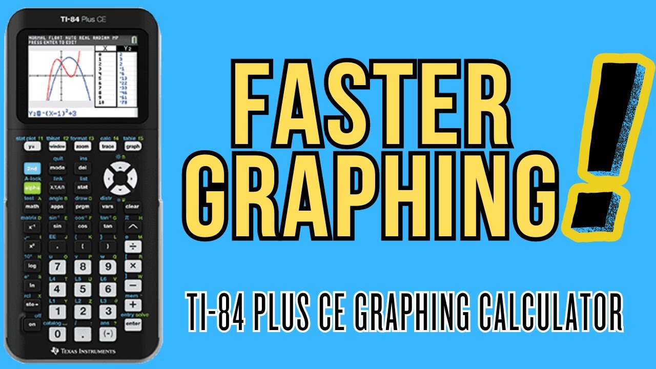 Improve Graphing Speed on TI-84 Plus CE Graphing Calculator