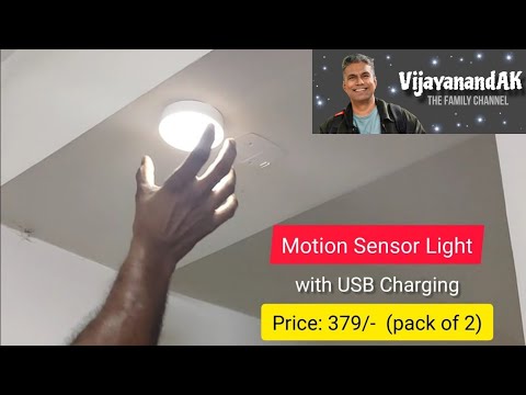 Motion Sensor Light for Home with USB Charging - for Hallway, Wardrobe, Bedroom, Stairs