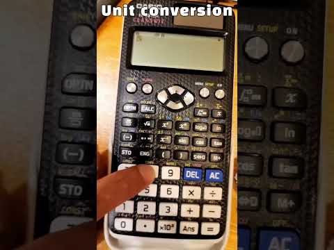 How to convert units using built-in calculator functions